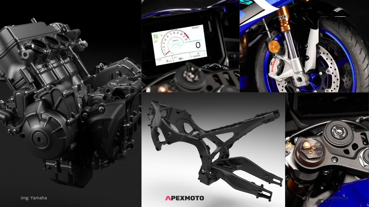 Yamaha R9: motor 3 silinder siap balap penerus R6 - apexmoto.id